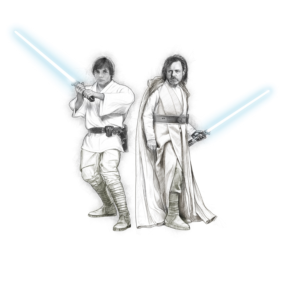 Luke Skywalker Cartoon Tekening Luke Skywalker Sketches Luke Skywalker
